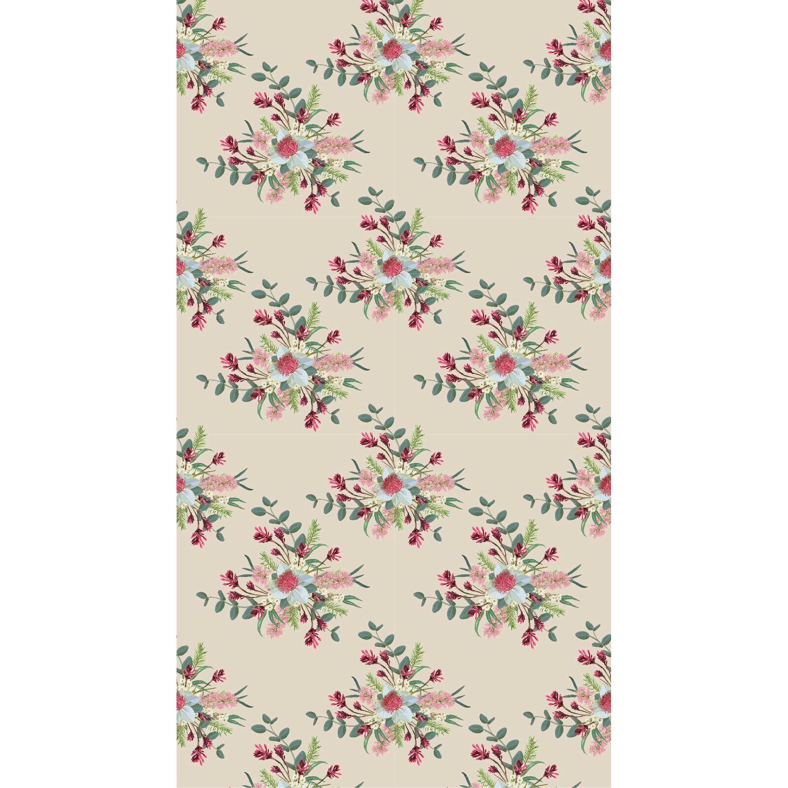 Australia Wildflowers - Summer Florals Gum Blossom Quilting Fabric by ...