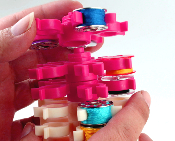 Stack 'n Store Bobbin Tower - Holds 30 Bobbins - No more tangles!