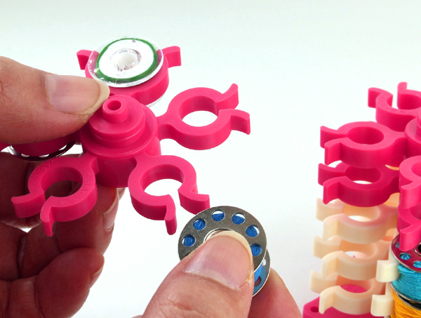 Stack 'n Store Bobbin Tower - Holds 30 Bobbins - No more tangles!