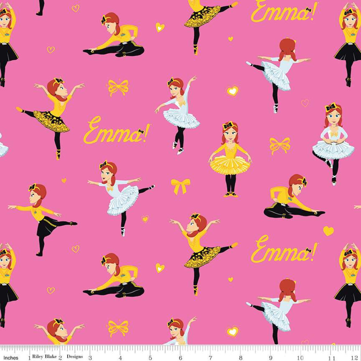 The Wiggles Emma has her own range ! Licensed fabric by Riley Blake