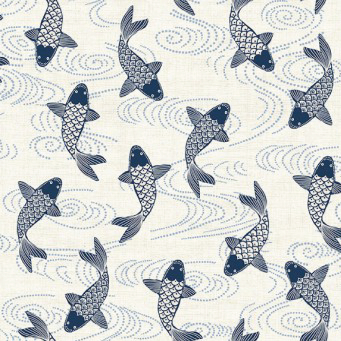 Indigo Japanese quilting fabric by Makower