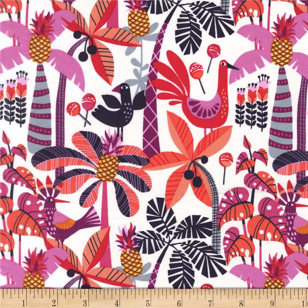 Cuban Beat novelty quilt fabric by Michael Miller features tropical ...