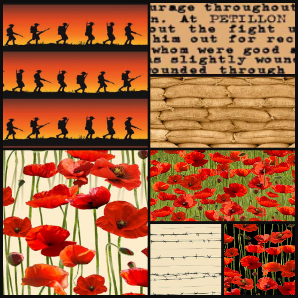 Remembering Anzac quilt fabric by Kennard and Kennard