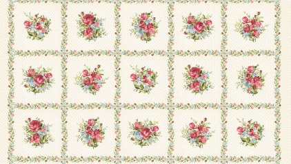 Roses on the Vine Quilting Fabric by Maywood