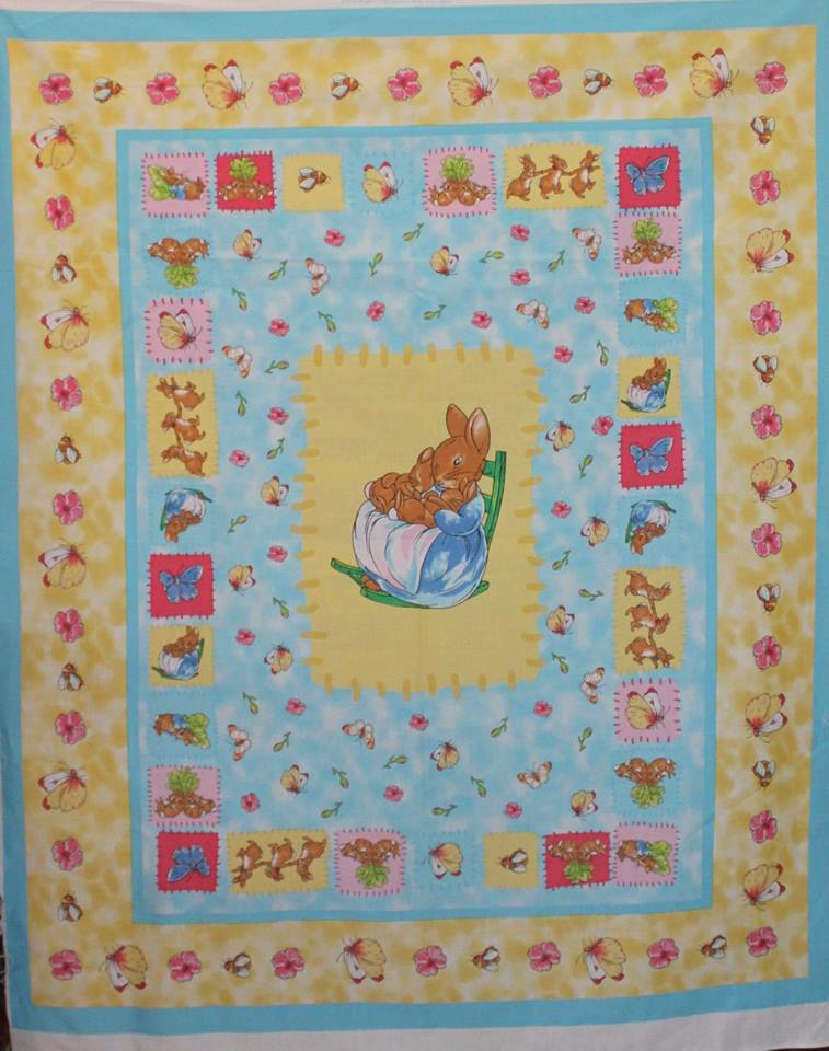 The Oz Material Girls Australia - Rare Beatrix Potter Quilt Fabric Panel