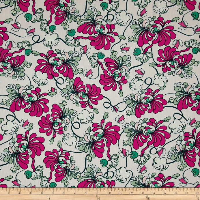 Spanish Petal quilt fabric by Art Gallery features stylised flowers on ...