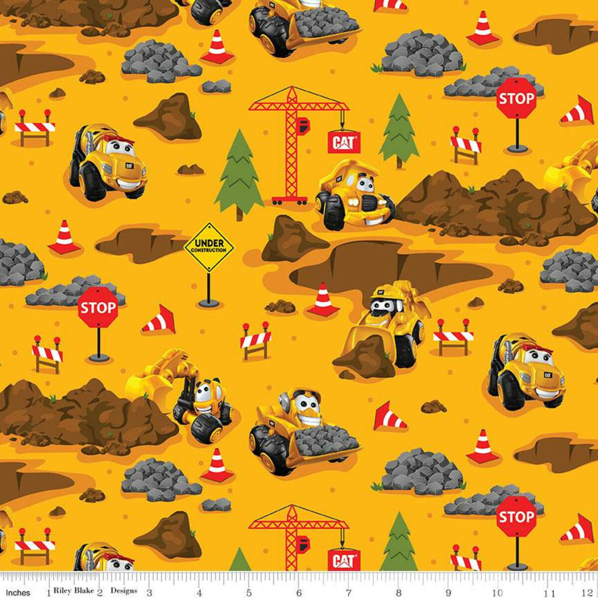 CAT® Buildin' Crew Construction Yellow- The Oz Material Girls Australia®