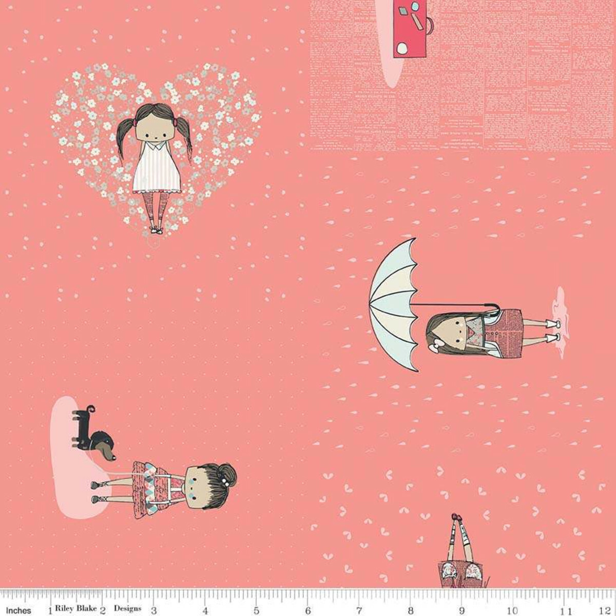 Abbie novelty quilt fabric by Sue Daley Designs & Gabrielle Neil for ...