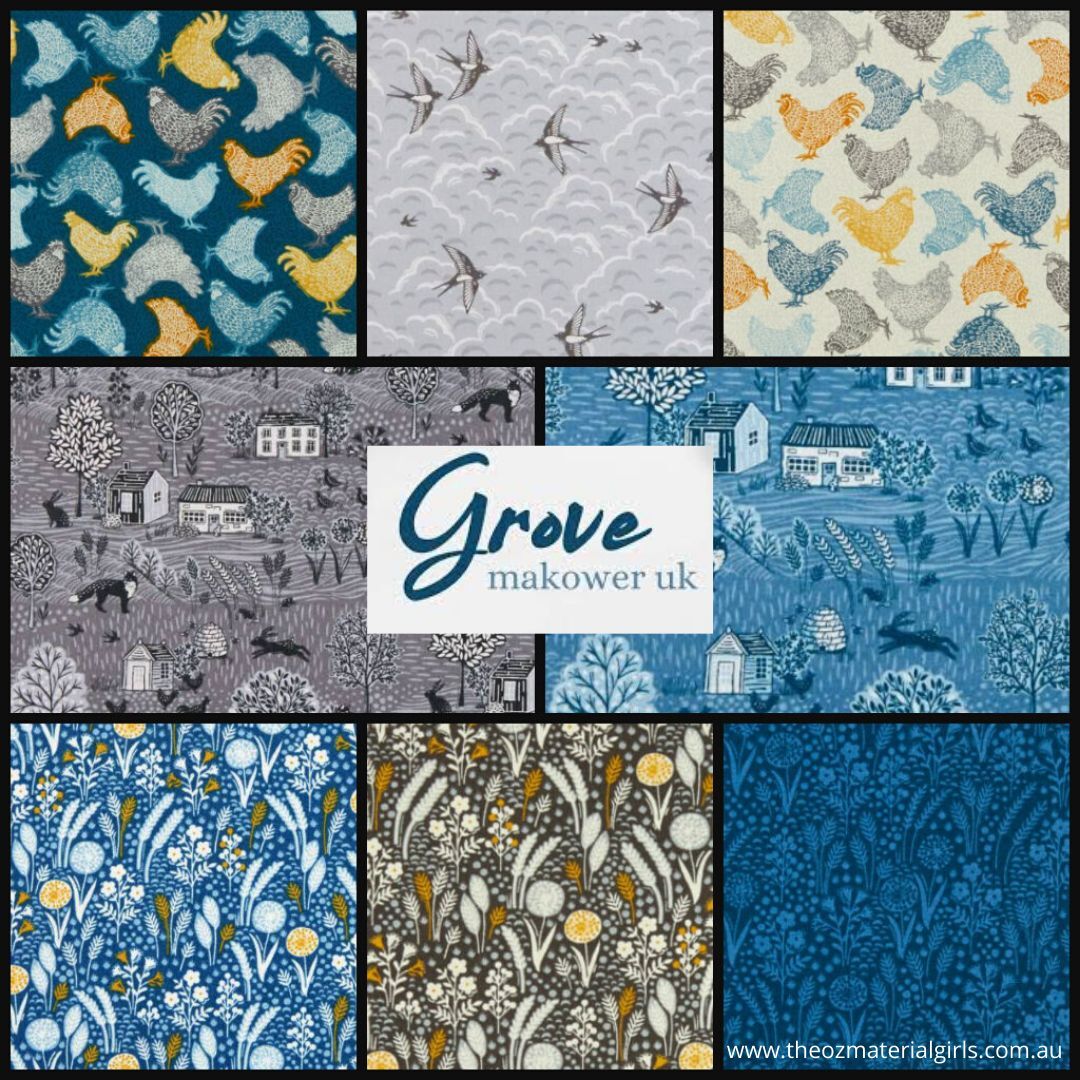 Makower Andover Grove Woodlands Fabric