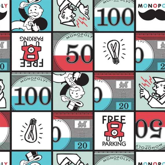 Licensed Hasbro Monopoly Squares