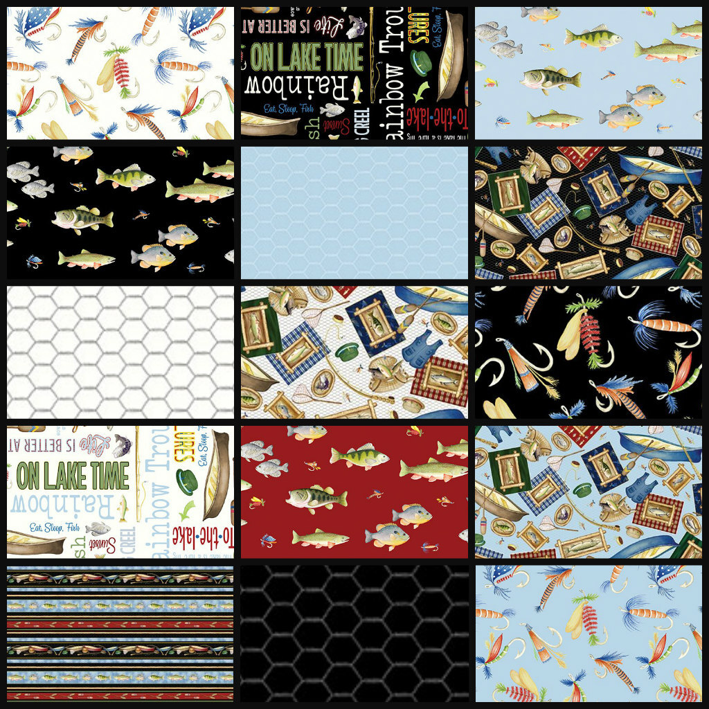 Keep it Reel - Fishing Fabric by Benartex