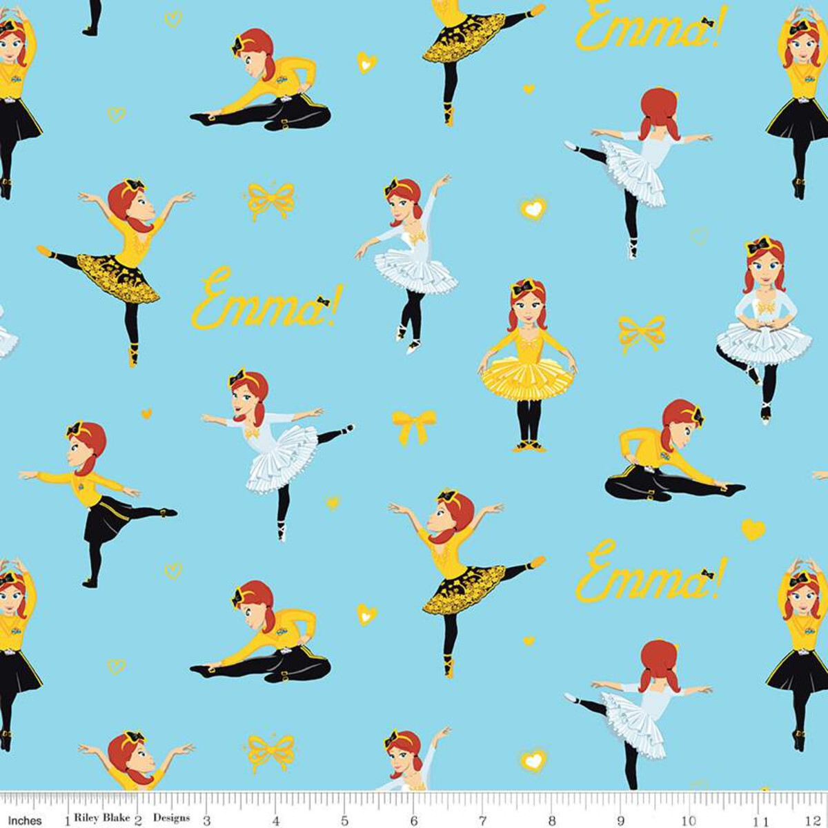 The Wiggles Emma has her own range ! Licensed fabric by Riley Blake