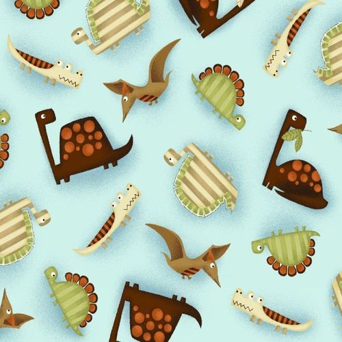 Dino-riffic fabric by Studio E