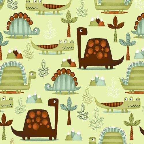 Dino-riffic fabric by Studio E